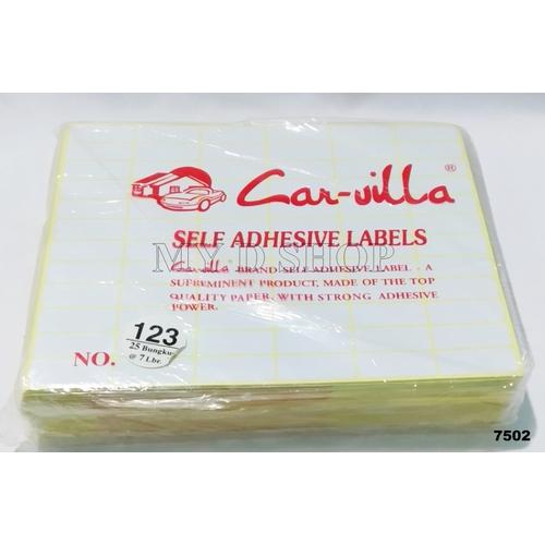 Jual KERTAS LABEL / STIKER LABEL HARGA CARVILLA POLOS 123 - Kota Medan - Leo Stationery | Tokopedia