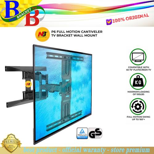 Jual bracket tv swivel NB P6 / NORTH BAYOU P6 75 70 65 60 55 50 45 inch ...