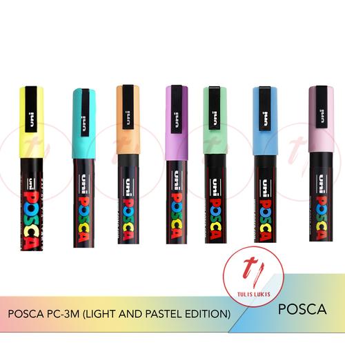 Jual SPIDOL UNI POSCA MARKER PC-3M TIP 1.5MM (LIGHT AND PASTEL ED ...