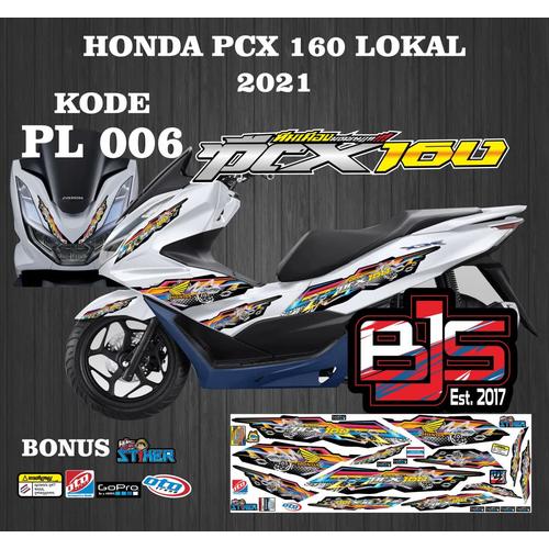 Jual Stiker transparan striping transparan motor pcx lokal 160 2021 pl ...
