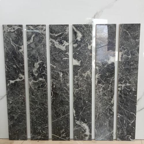 Jual granit plint keramik motif garuda marmer,glosy 10×60 HITAM - Kab ...