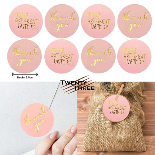 Jual Sticker Thankyou Stiker Label Kemasan Packing Thank you box baking ...