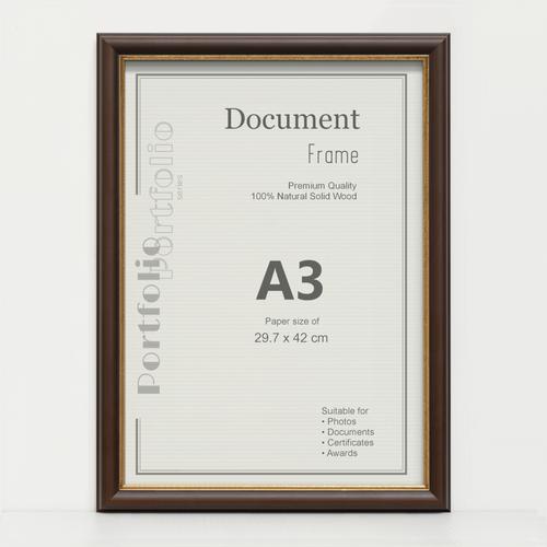Jual Bingkai A3 Walnut Frame Pigura Foto Kayu 34030wp - 12RS (12x18 in ...