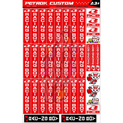 Jual Stiker Pack Rcb Racing Boy Stiker Sponsor Racing Isi Banyak - Kab ...