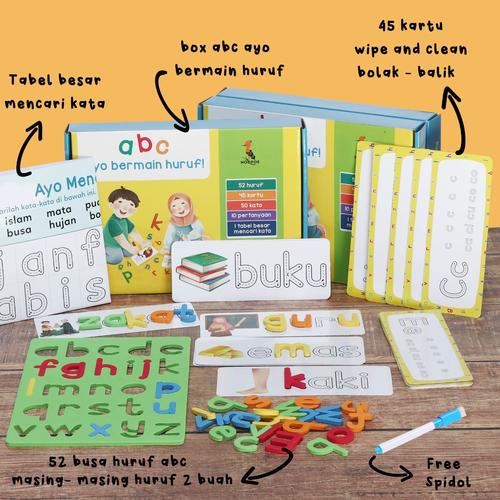 Promo Paket ABC Ayo Bermain huruf susun kata Hoopoe - Kab. Pacitan ...