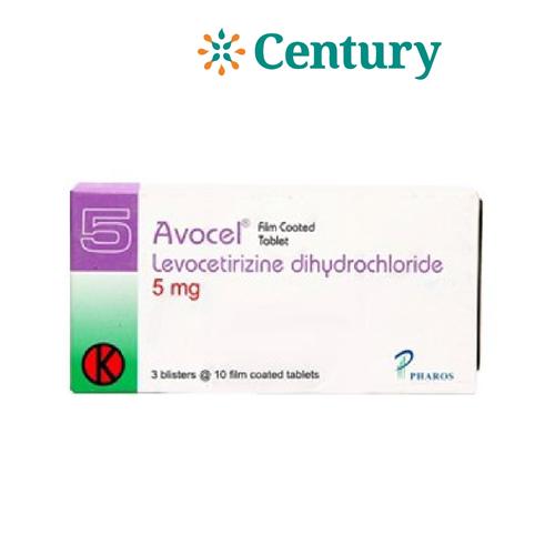 Jual AVOCEL 5MG 1 STRIP 10 TABLET / LEVOCETIRIZINE HCL / OBAT ALERGI ...