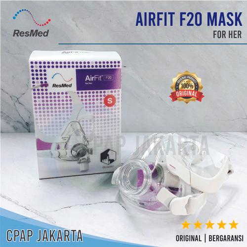 Jual AirFit F20 Full Face Mask For Her ResMed Masker CPAP Untuk Wanita ...
