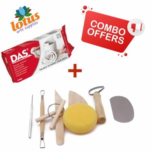 Jual Das Modelling Clay 1000gr - White+Tool set5 - Jakarta Barat ...