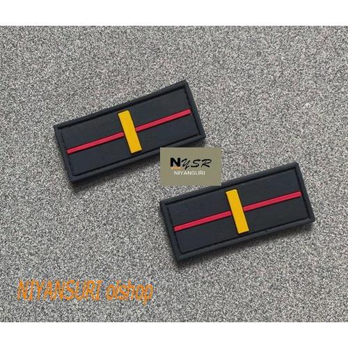 Jual Patch rubber Pangkat stripe 1 kuning bg hitam ~ pdl - Kota Cimahi ...