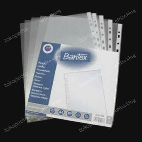 Jual Plastik Pocket (PP Pocket)/ Sheet Protector Bening Bantex 2040 ...