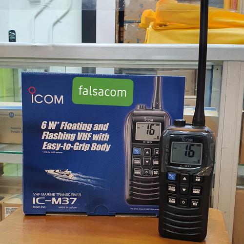 Jual Icom IC-M37 HT Marine 6Watt VHF Ori Garansi Waterproof Floating ...