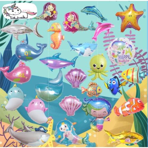 Jual balon foil tema under the sea balon mermaid balon ikan part 2 ...