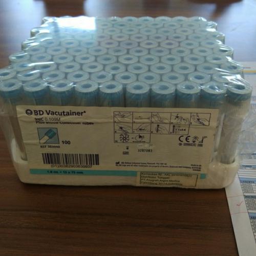 Jual BD Vacutainer Tube CIT PLH 13x75 ( 2.7 & 1.8 ) BLBL CE L/BBL 109 ...