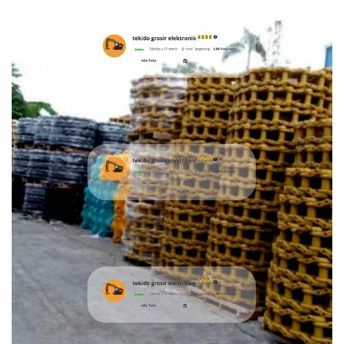 Jual Track link rantai exavator PC200 PC 200 SET KANAN KIRI 46 MATA ...