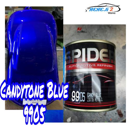 Jual Cat Biru Candy Tone Blue Spider Candytone Blue Transparan Candi ...