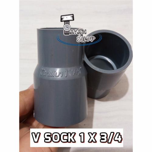 Jual V-SOCK 1 X 3/4 INCH TRILLIUN - REDUCER SOCK - SAMBUNGAN PIPA PVC ...