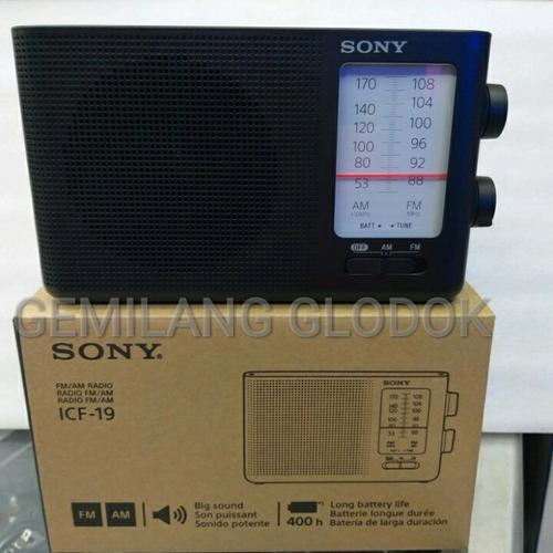 Jual SONY ICF-19 Radio / Big Sound Radio Portable / New Model Radio FM ...