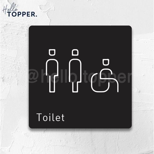 Jual Sign Akrilik Toilet Printed | Sign Board Akrilik | Sign UV Print ...
