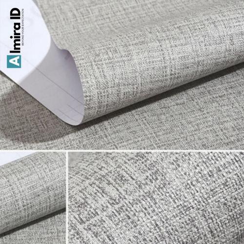 Jual Wallpaper Dinding Stiker Motif Serat Kain Textured 9-10 meter ...