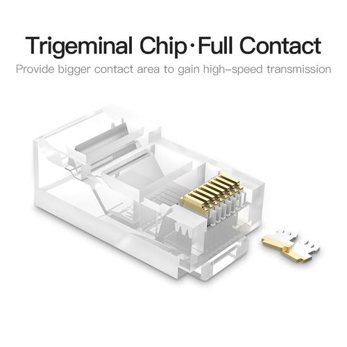Jual Vention LAN Head Plug RJ45 Connector Modular FTP/UTP Fast Ethernet ...