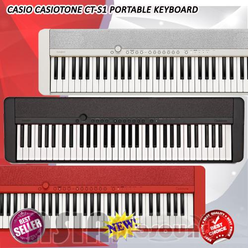 Jual Casio Casiotone CT-S1 / CTS1 Portable Keyboard Red Black and White ...