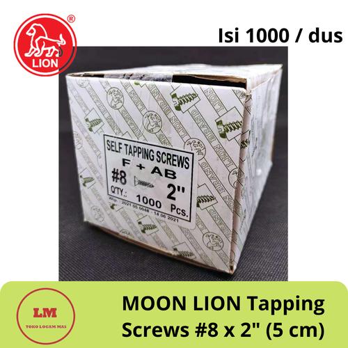 Jual MOON LION Tapping Screws #8 x 2" (5 cm) - Skrup Kayu Triplek isi ...