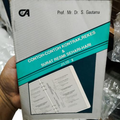 Jual Contoh Contoh Contrak Rekes Surat Resmi Sehari Hari Jilid 2 ...