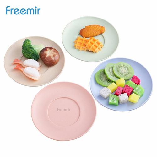 Jual Freemir Piring Cantik Wheat Straw Plate 1 Set isi 4 pcs warna ...