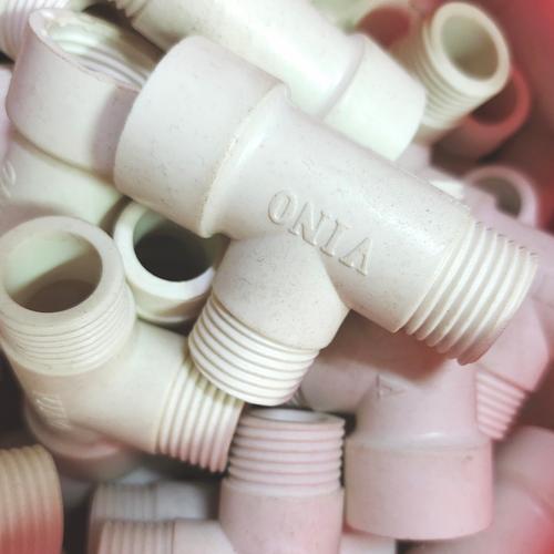 Jual T shower PVC / nepel cabang T ukuran drat dalam ½" x drat luar ½ ...