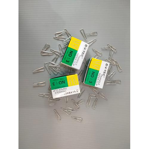 Jual Klip kertas segitiga Triangle Paper Clip VTEC - 6025 no 3 ...