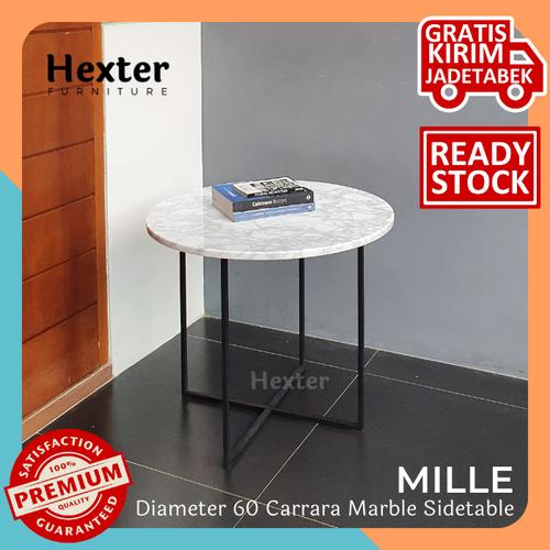 Jual MILLE - Coffee Table Marmer Carara Meja Bulat Round Marble Carrara - Kota Tangerang Selatan ...