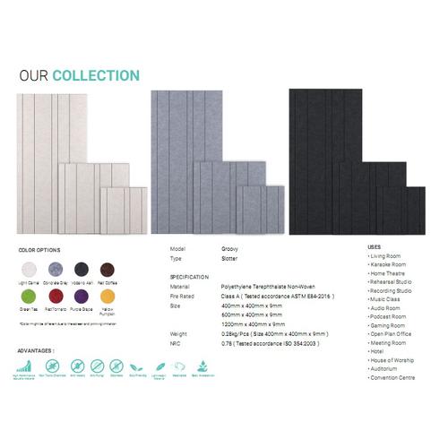 Jual Panel Akustik / WaveBoard Groovy - Slotter - Concrete Grey ...