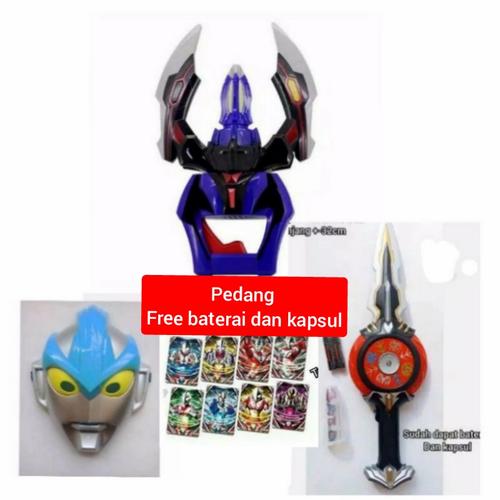 Jual Pedang Ultraman Orb dengan efek suara dan cahaya Pedang Calibur ...