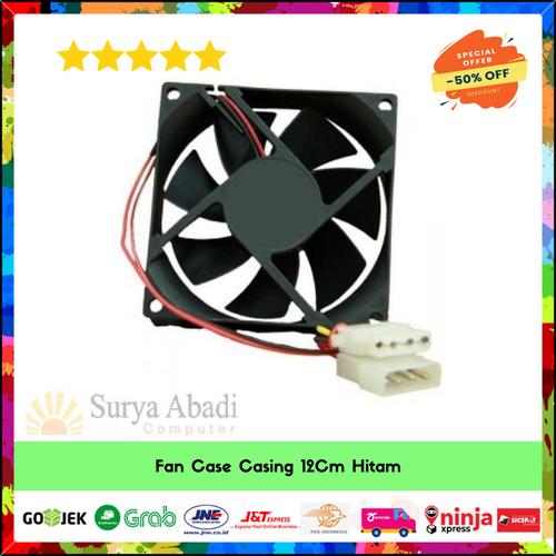 Jual Fan Case Casing 12Cm 12 cm Hitam Standart Kipas Komputer Cpu ...