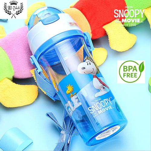 Jual BOTOL MINUM PLASTIK ANAK BPA FREE 450 ML SNOOPY THE MOVIE ORIGINAL ...
