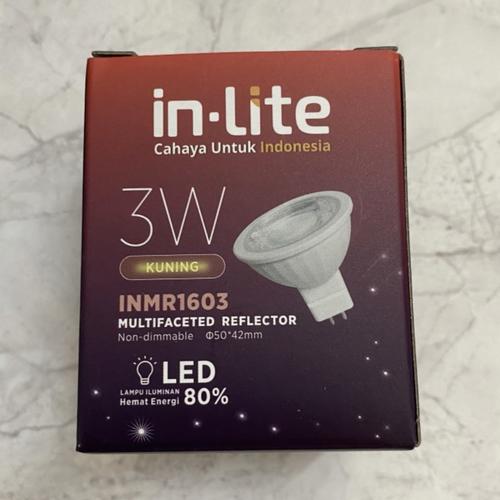 Jual INLITE LED 3watt MR16 220volt warmwhite / cool daylight INMR1603 ...