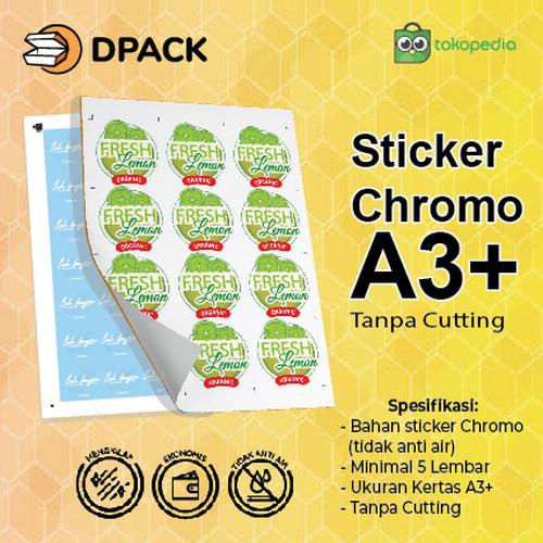 Jual Cetak Stiker Chromo A3+ | Stiker Label kemasan (only print ...