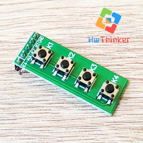 Jual Modul Board Push Button 1x4 Keypad Tester Arduino Raspberry Shield