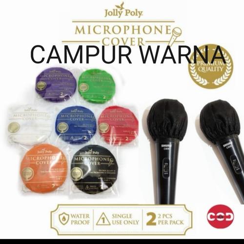 Jual sarung microphone 50pcs mix 7warna / cover mic Murah sekali pakai ...