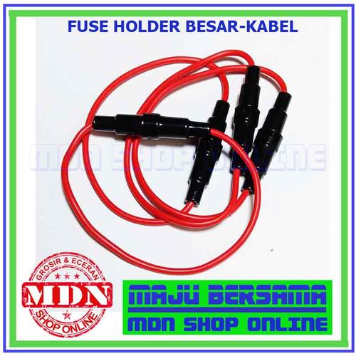 Jual Fuse Holder Hitam Besar Dan Kabel - Tempat Sekring Besar Kabel ...
