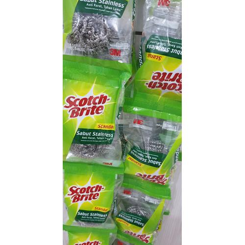 Jual 3M Scotch Brite Sabut Stainless Kawat Cuci Piring Ekonomis ID T57N ...