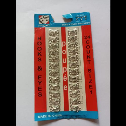Jual Kancing kait/ kait bra/ kait kebaya hooks & eyes - Jakarta Utara ...