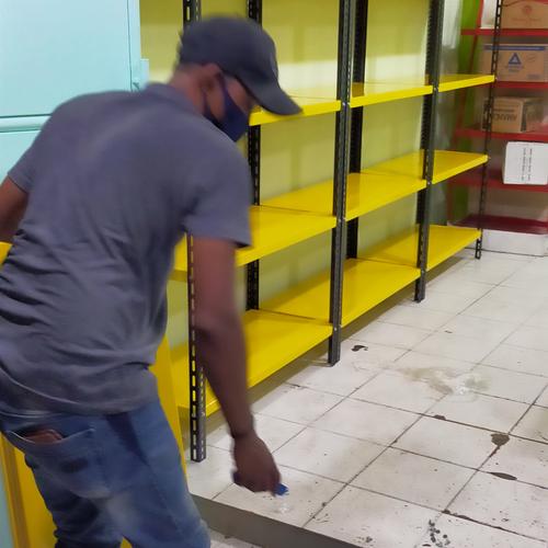 Jual rak besi siku lubang bisa bongkar pasang cet open - Kuning - Kota ...