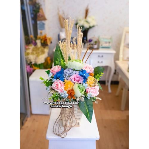Jual Bunga Plastik Pot Meja Artificial Flower Palsu Pembukaan Toko ...