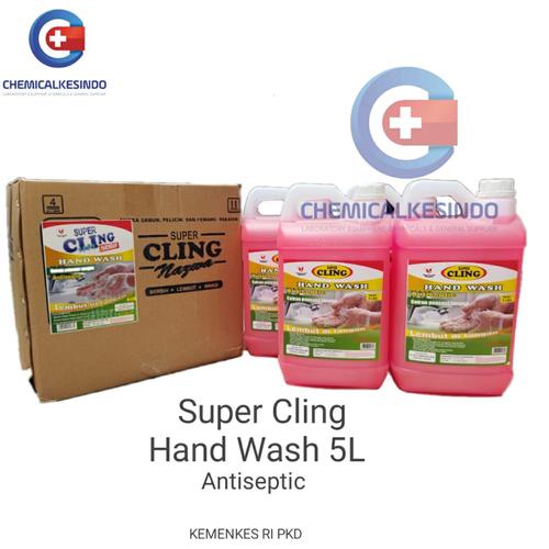 Jual Sabun Cuci Tangan (HAND WASH) 5 Liter SUPER CLING [KEMENKES RI ...
