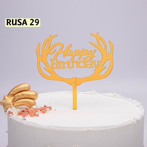 Jual Cake Topper Akrilik-Cake Topper Happy birthday-Cake Topper ...