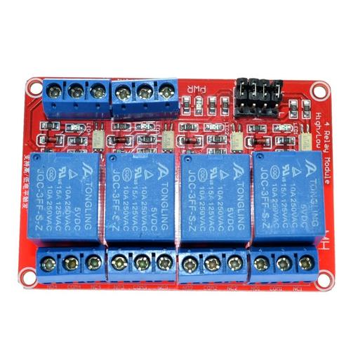 Jual Relay module Arduino 4ch Dual Input bisa High dan Low Active ...
