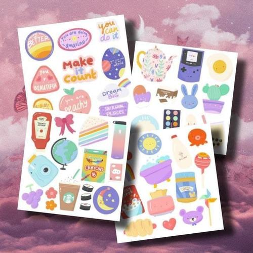 Jual sticker aesthetic tumblr pastel aesthetic stiker tumblr pack by ...