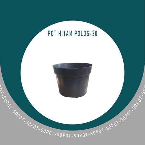 Jual POT PLASTIK HITAM POLOS UKURAN 20 - Jakarta Timur - SOpot | Tokopedia