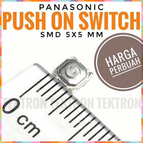 Jual Panasonic Push On Switch SMD 5x5mm Tactile Tact Momentary Sw ...